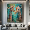 Abstract Christian Art Modern, Large Religious Wall Art Framed, Jesus Painting Canvas ...