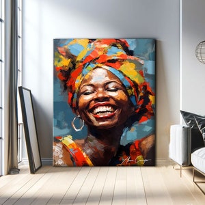 African Wall Art Prints, African Woman Painting Art, African American Art Prints, Anniversary ...