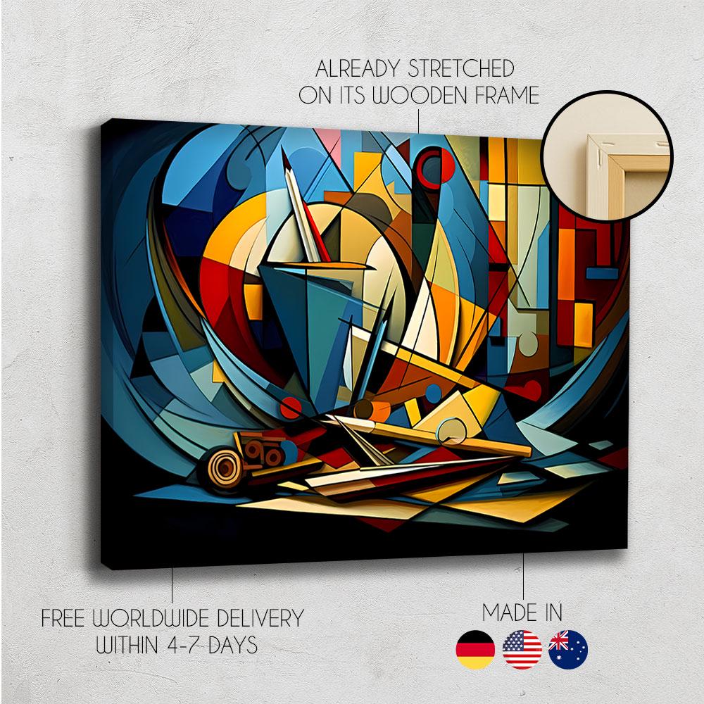 Modern Abstract Art Canvas, Luxury Painting, Vibrant Art Prints ...