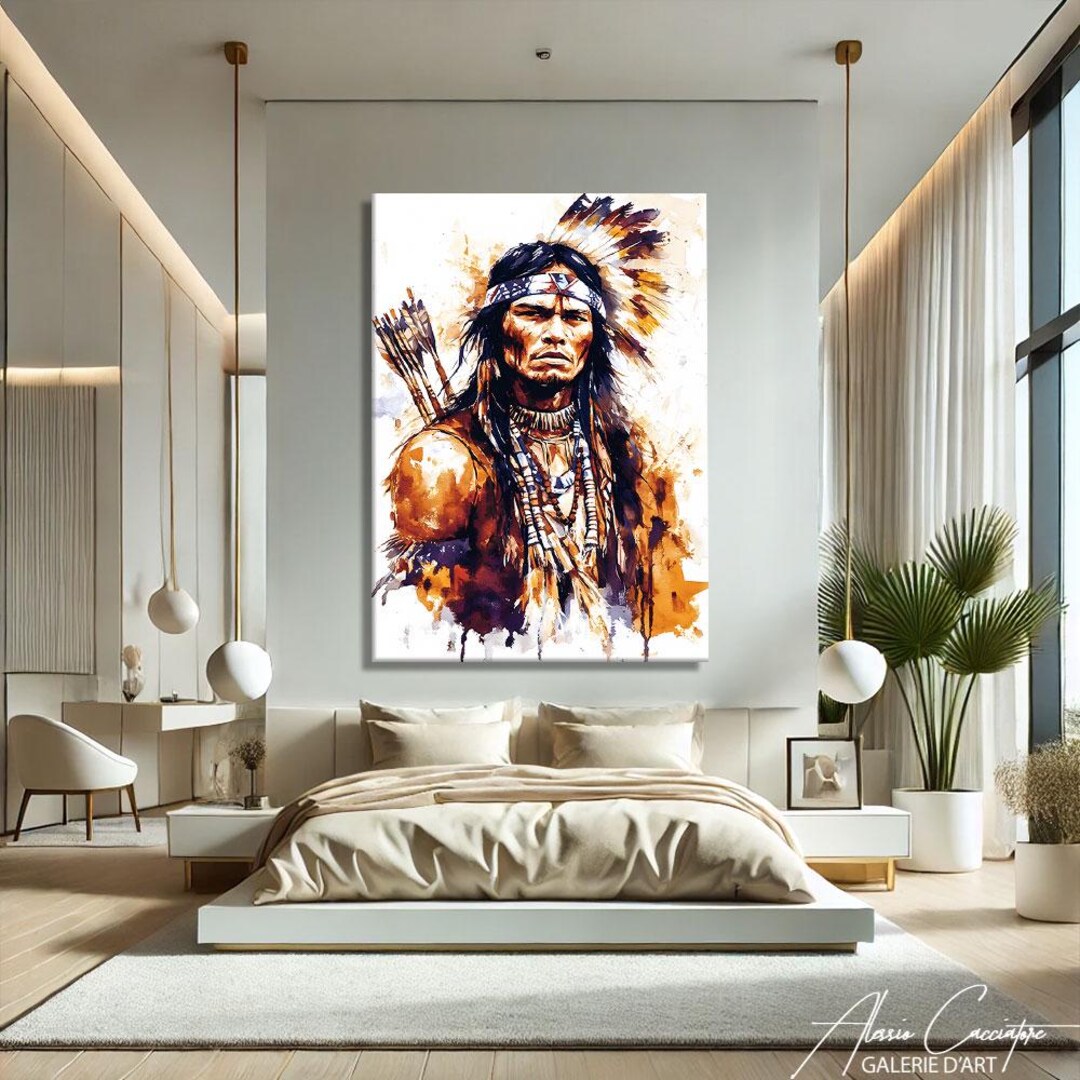 Indigenous Art Print, Indian Wall Art Print, Aboriginal Art Canvas ...