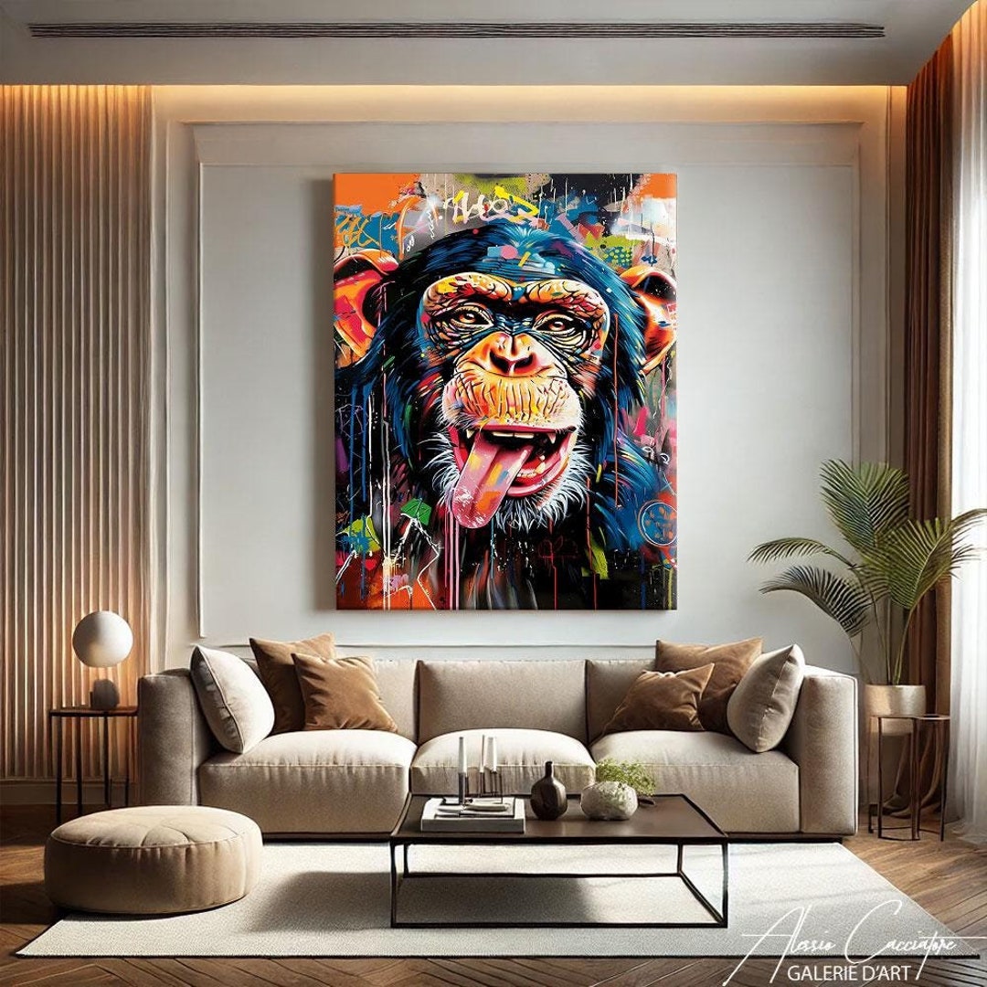 Pop Art Wall Decor, Pop Culture Wall Art for Office, Urban Art Canvas ...
