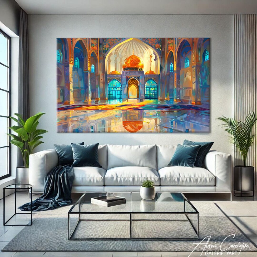 Arabic Wall Art, Mosque Art Print, Oriental Wall Decor, Islamic Gifts ...