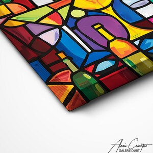 Modern Abstract Art Print, Wall Decor for Bar, Cocktail Prints Wall Art ...