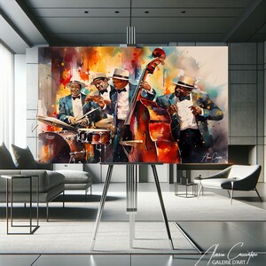 Jazz Art Prints, Abstract Music Art Print, African Canvas Art, Jazz ...