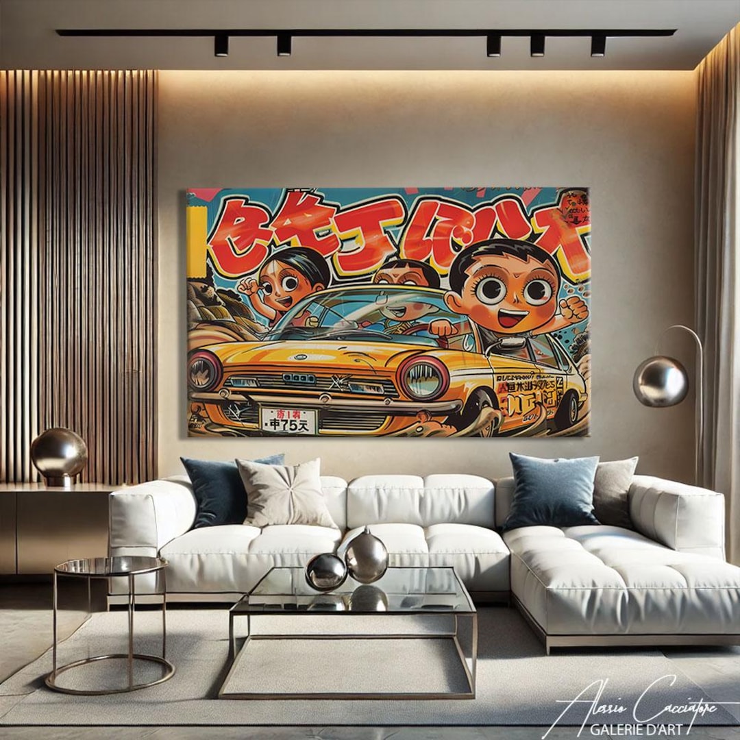 Manga Wall Art Print, Anime Canvas Art, Asian Wall Art Horizontal ...