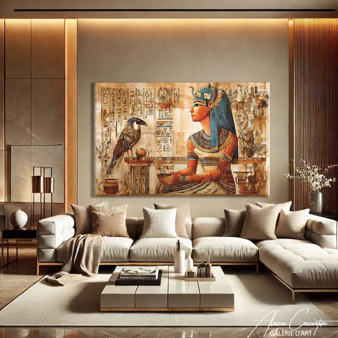 Egyptian Art Print, Cleopatra Wall Art, Egyptian Decor Wall Decor ...
