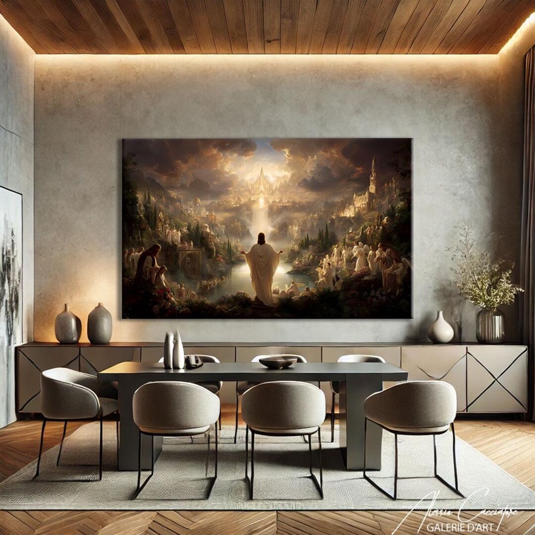 Jesus Art Work, Spiritual Home Decor, Catholic Art Modern, Christian ...