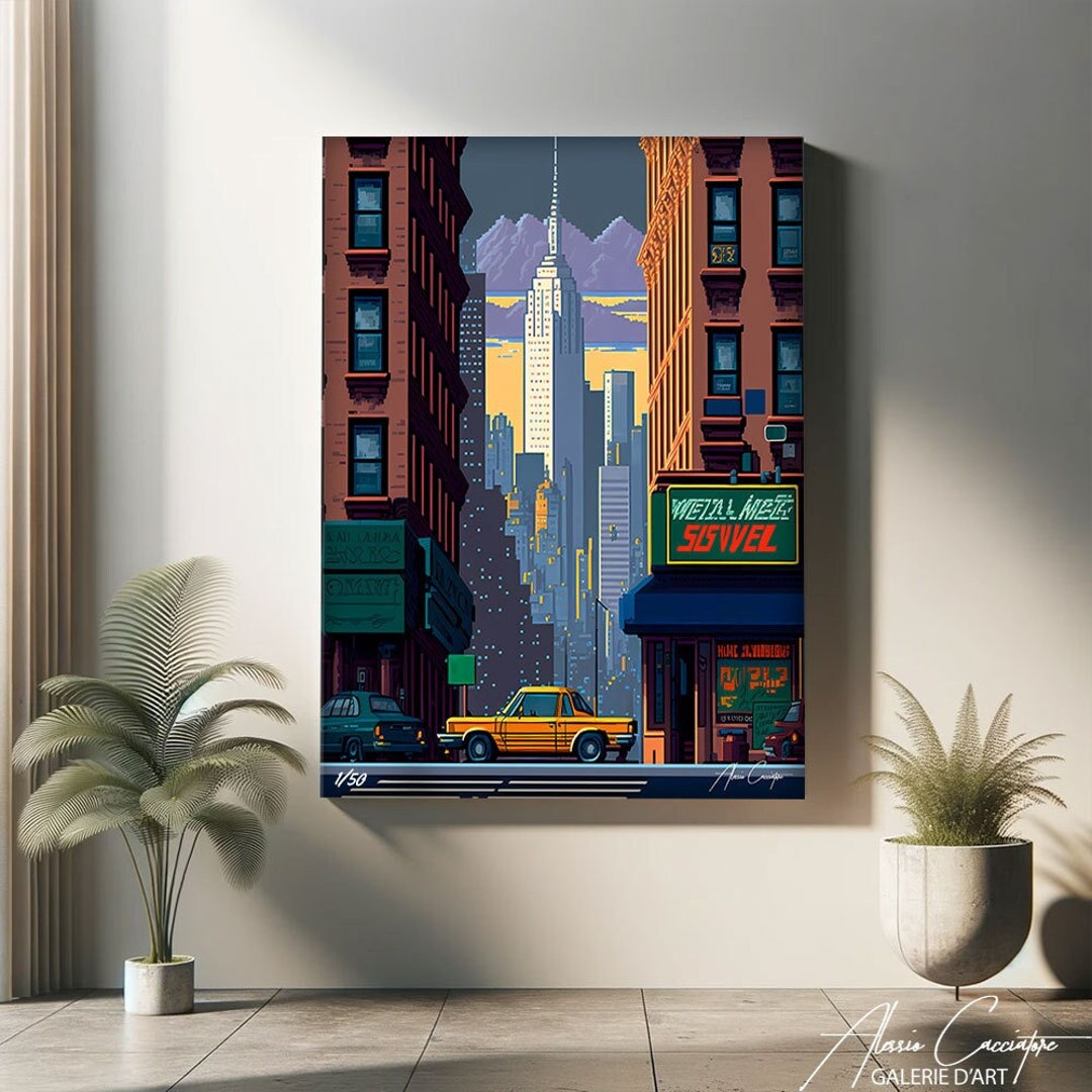 New York Wall Art Canvas, New York Print Digital, Nyc Wall Art Prints ...