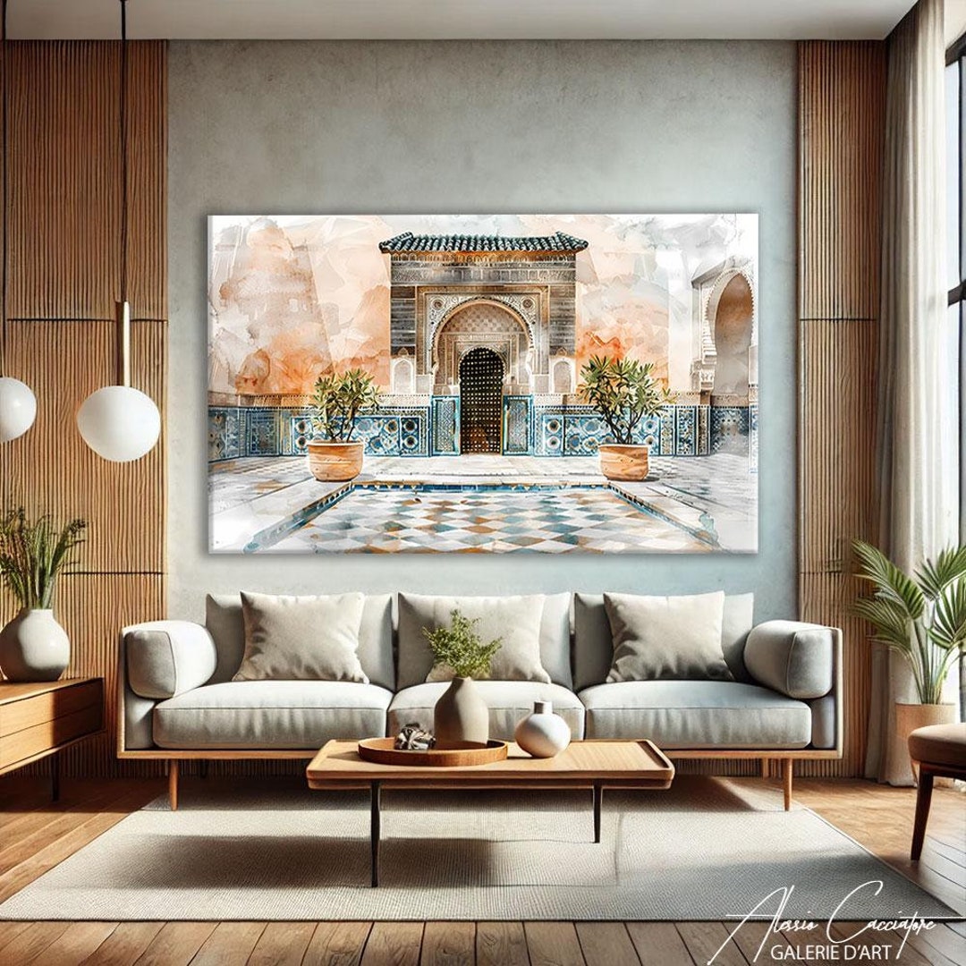 Moroccan Decor, Modern Arabic Art Print, Middle Eastern Decor, Oriental ...