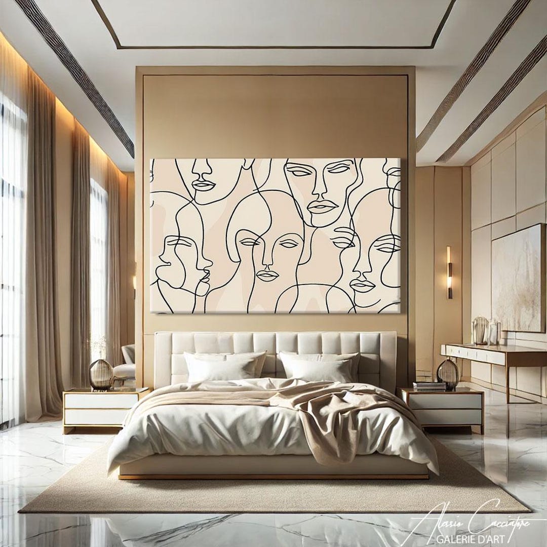 Minimalist Wall Art for Bedroom, Line Art Print Sensual, Minimalist Art ...