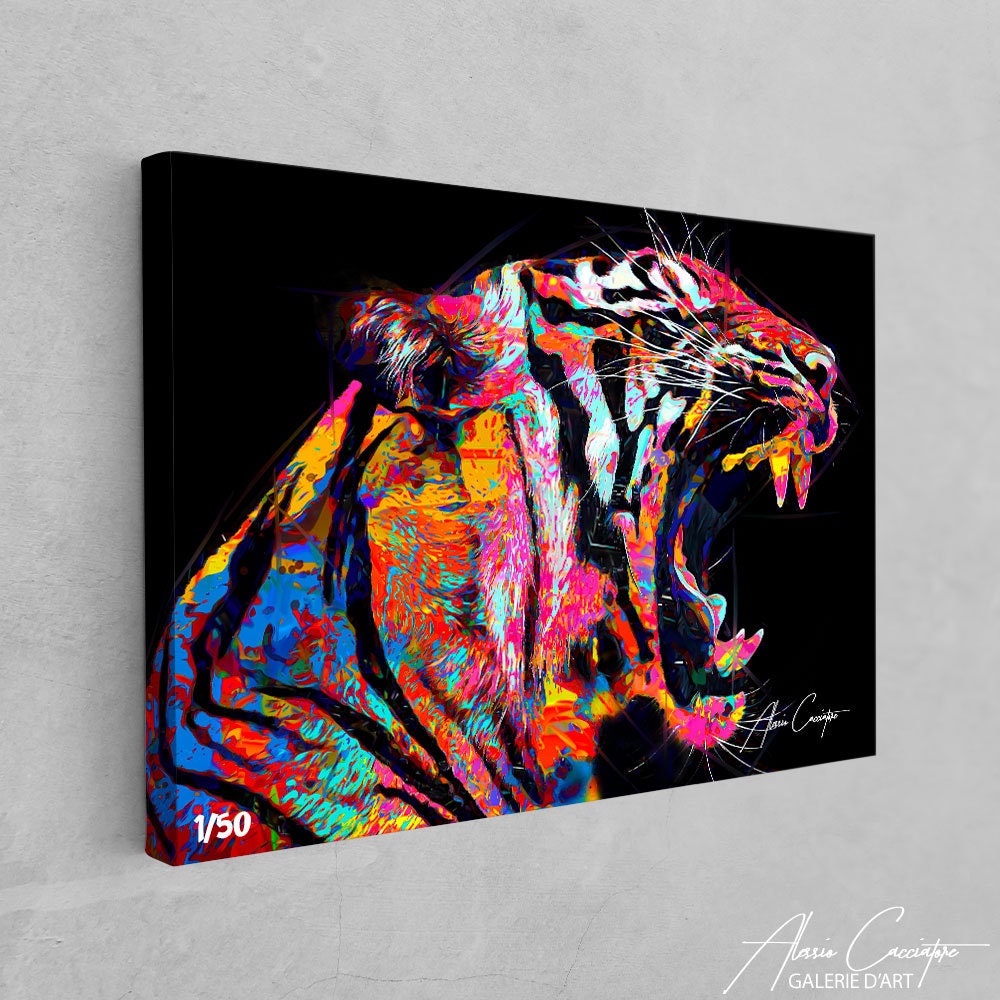 Tiger Head Pop Art