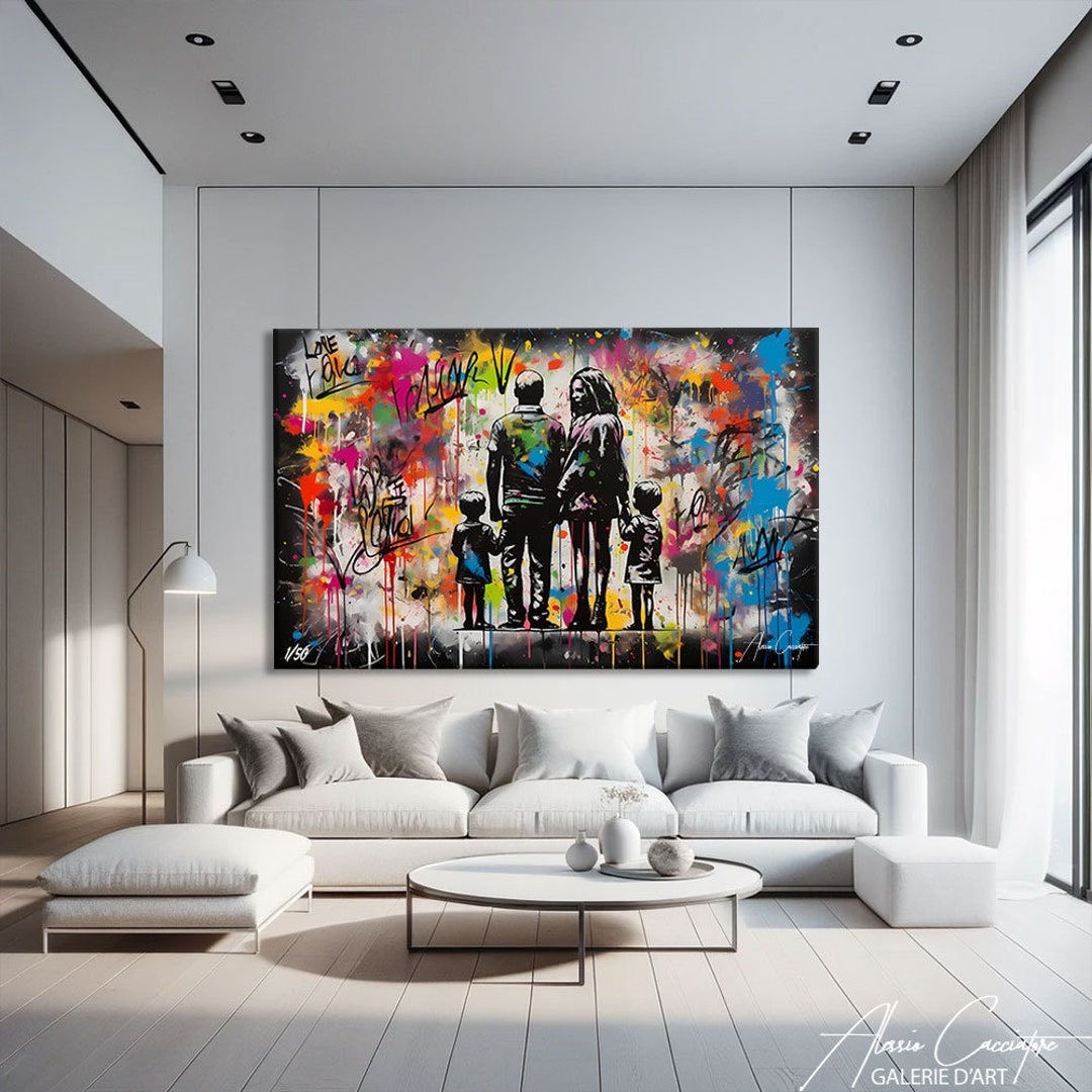 Pop Art Painting on Canvas, Comic Art Prints, Colorful Wall Art Canvas ...
