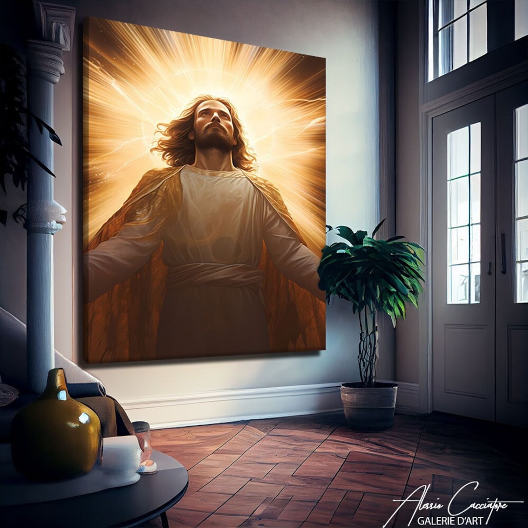 Jesus Christ Wall Art, Jesus Art Print, Christian Wall Art Large ...