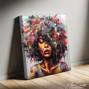 African American Painting, Street Art Graffiti Canvas Art, Contemporary ...