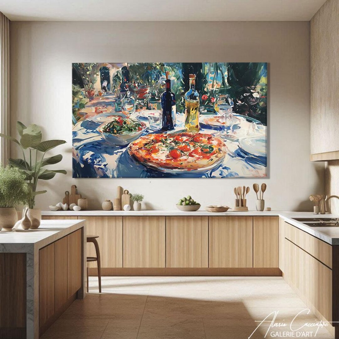 Italian Food Wall Art, Mediterranean Art Print, Italian Restaurant Wall ...