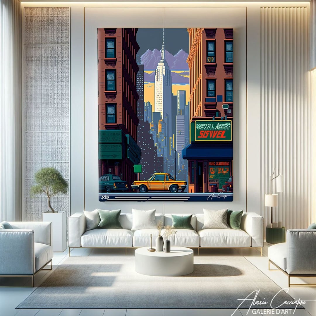New York Wall Art Canvas, New York Print Digital, Nyc Wall Art Prints ...