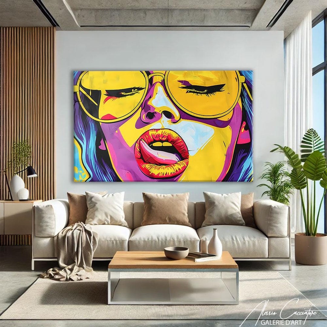 Pop Culture Wall Art, Girly Wall Art Prints, Beautiful Woman Painting ...
