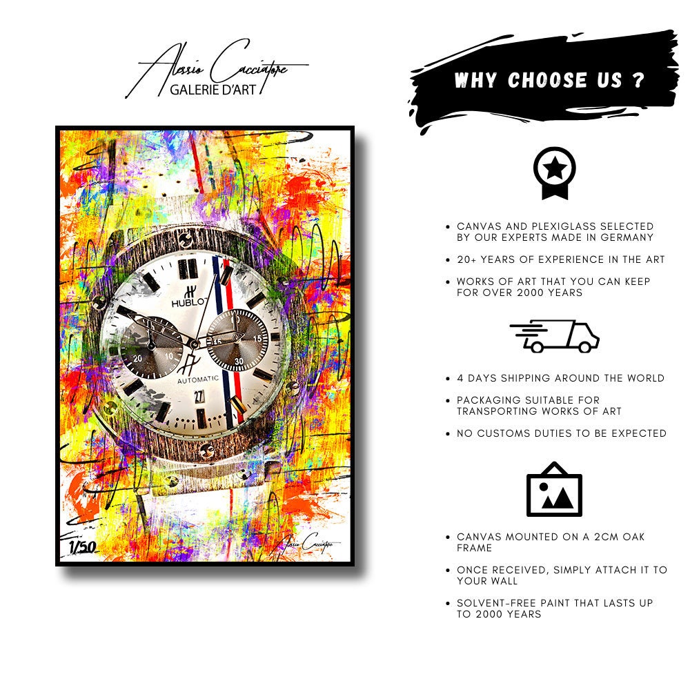 Hublot Wall Art Extra Large Pop Art Painting Hublot Watch - Etsy
