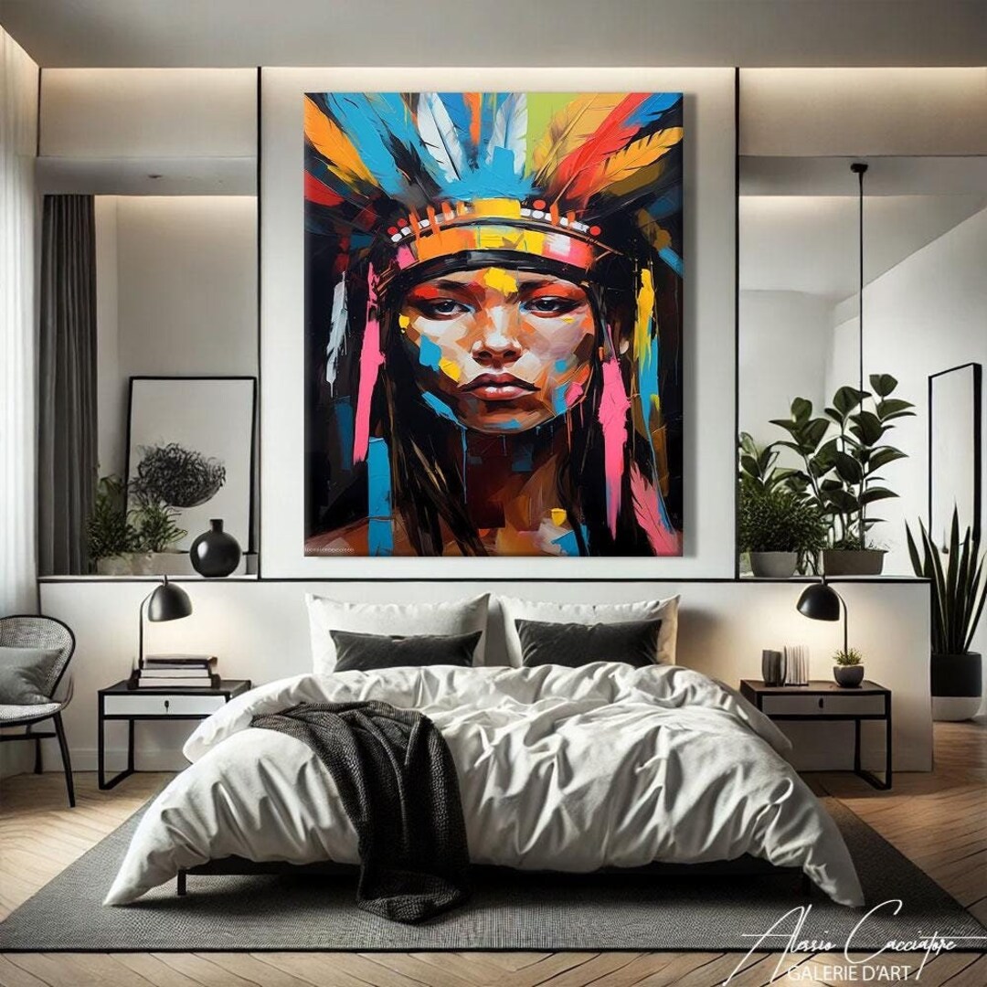 Indigenous Art Print, Feather Art Print, Native American Decor Wall Art ...