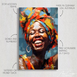 African Wall Art Prints, African Woman Painting Art, African American Art Prints, Anniversary ...
