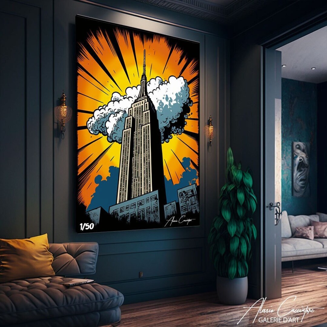 New York Canvas Pop Art Extra Large Wall Art Pop Art Wall Art - Etsy