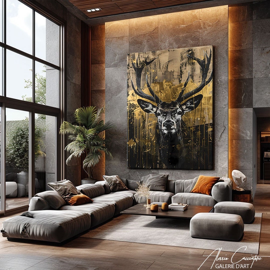 Rustic Wall Art Decor, Deer Hunting Prints, Farmhouse Wall Decor Living ...