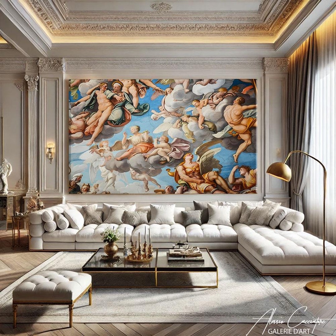 Greek Mythology Print, Angel Wall Art, Religious Canvas Wall Art ...