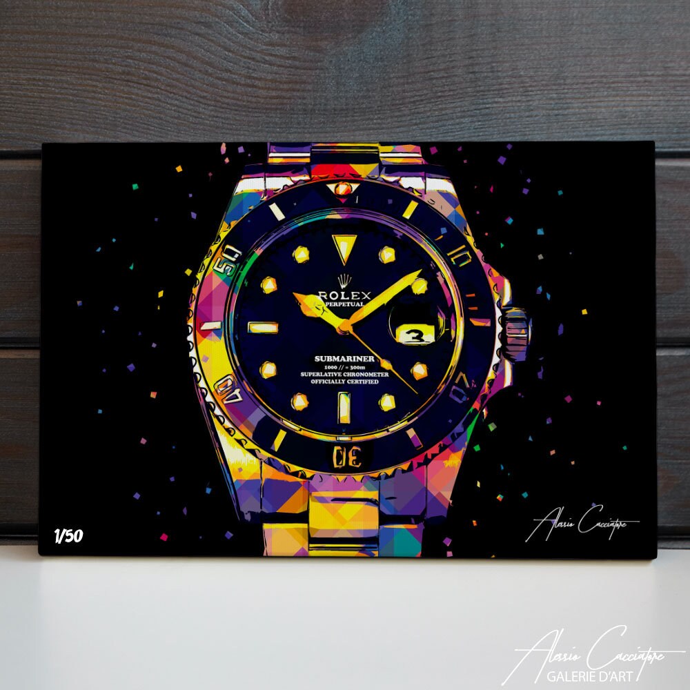 Rolex Wall Art Extra Large Pop Art Submariner Rolex Print - Etsy