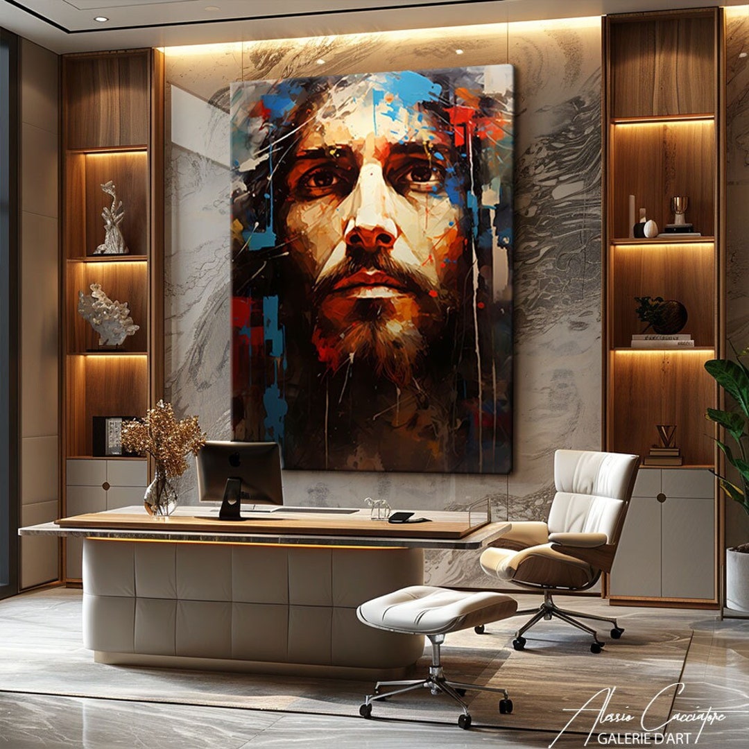 Jesus Christ Print, Religious Painting on Canvas, Jesus Christ Painting ...