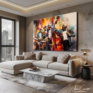 Jazz Art Prints, Abstract Music Art Print, African Canvas Art, Jazz ...