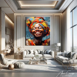 African Wall Art Prints, African Woman Painting Art, African American Art Prints, Anniversary ...
