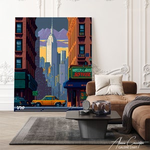 New York Wall Art Canvas, New York Print Digital, Nyc Wall Art Prints ...