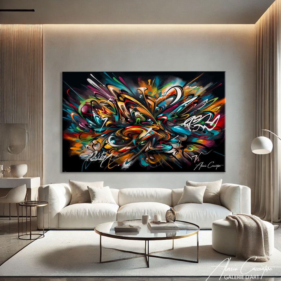 Graffiti Art Original, Street Art Canvas, Urban Painting, Graffiti Wall ...