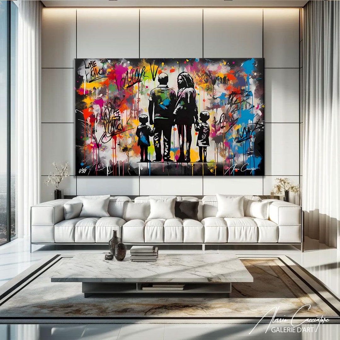 Pop Art Painting on Canvas, Comic Art Prints, Colorful Wall Art Canvas ...
