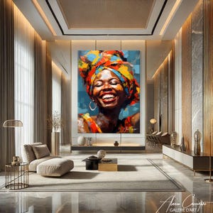 African Wall Art Prints, African Woman Painting Art, African American Art Prints, Anniversary ...