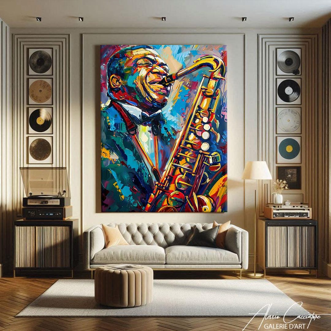 Jazz Wall Art Canvas, Musician Print, African American Art Prints ...