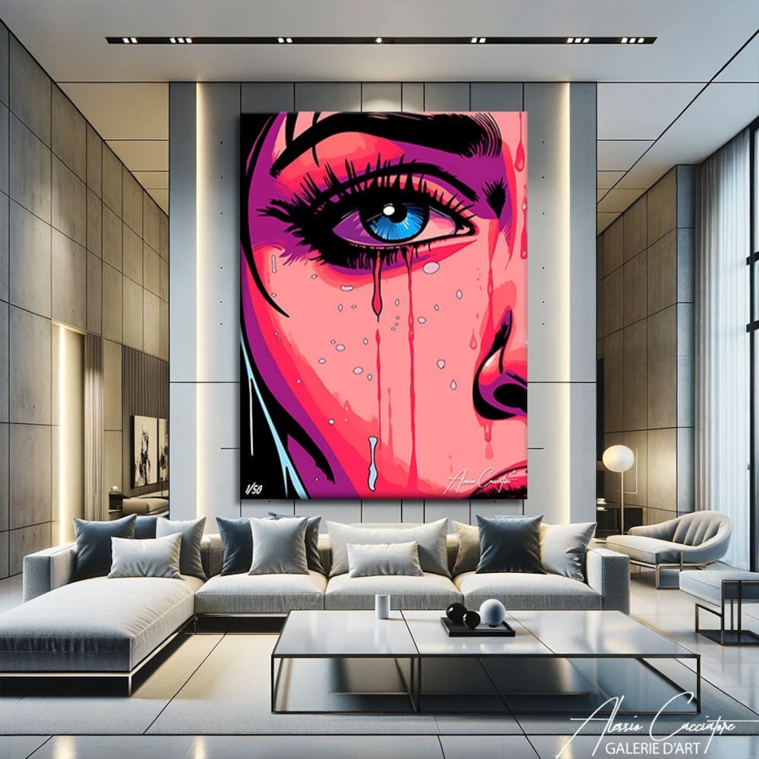 Pop Art Print Wall Art, Pop Culture Wall Art Prints, Pop Art Canvas ...