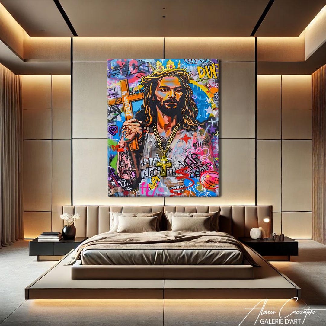 Hip Hop Wall Art Canvas, Jesus Christ Canvas, Hypebeast Room Decor Wall ...