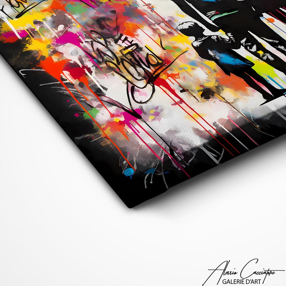 Graffiti Art Canvas, Street Art Canvas Abstract, Pop Culture Wall Art ...