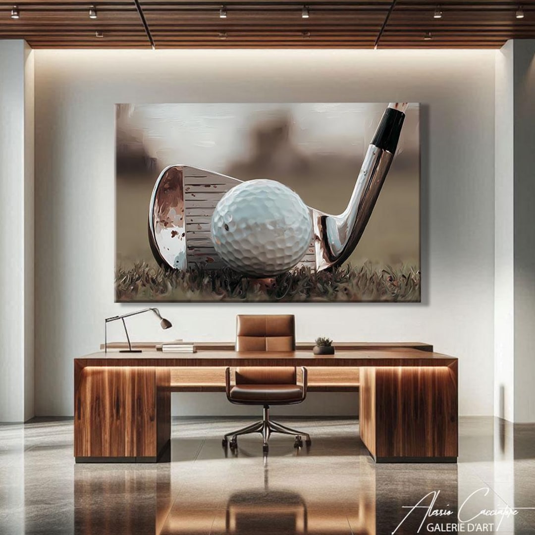 Golf Art Print, Masculine Decor for Walls, Office Wall Art Prints ...