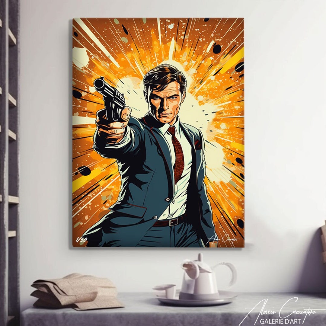Comic Pop Art Wall Art Print Cartoon Canvas Painting Cartoon - Etsy