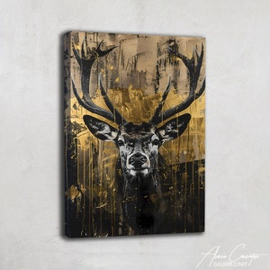 Rustic Wall Art Decor, Deer Hunting Prints, Farmhouse Wall Decor Living ...