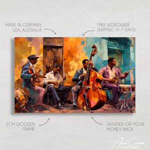 Jazz Wall Art, Musician Prints, African Wall Art Prints, Abstract ...