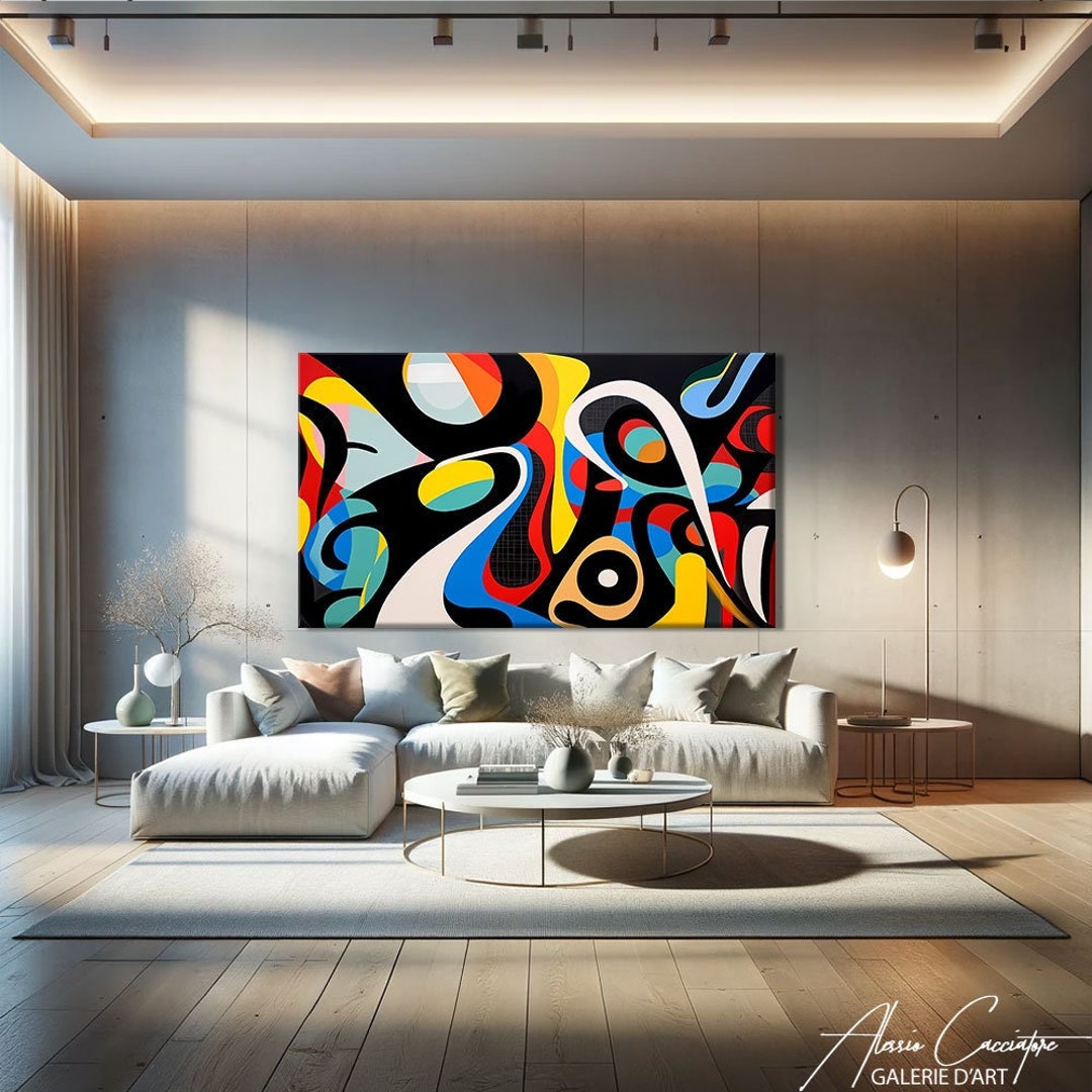 Cubism Wall Art, Large Modern Canvas Wall Art, Trendy Wall Art Print ...