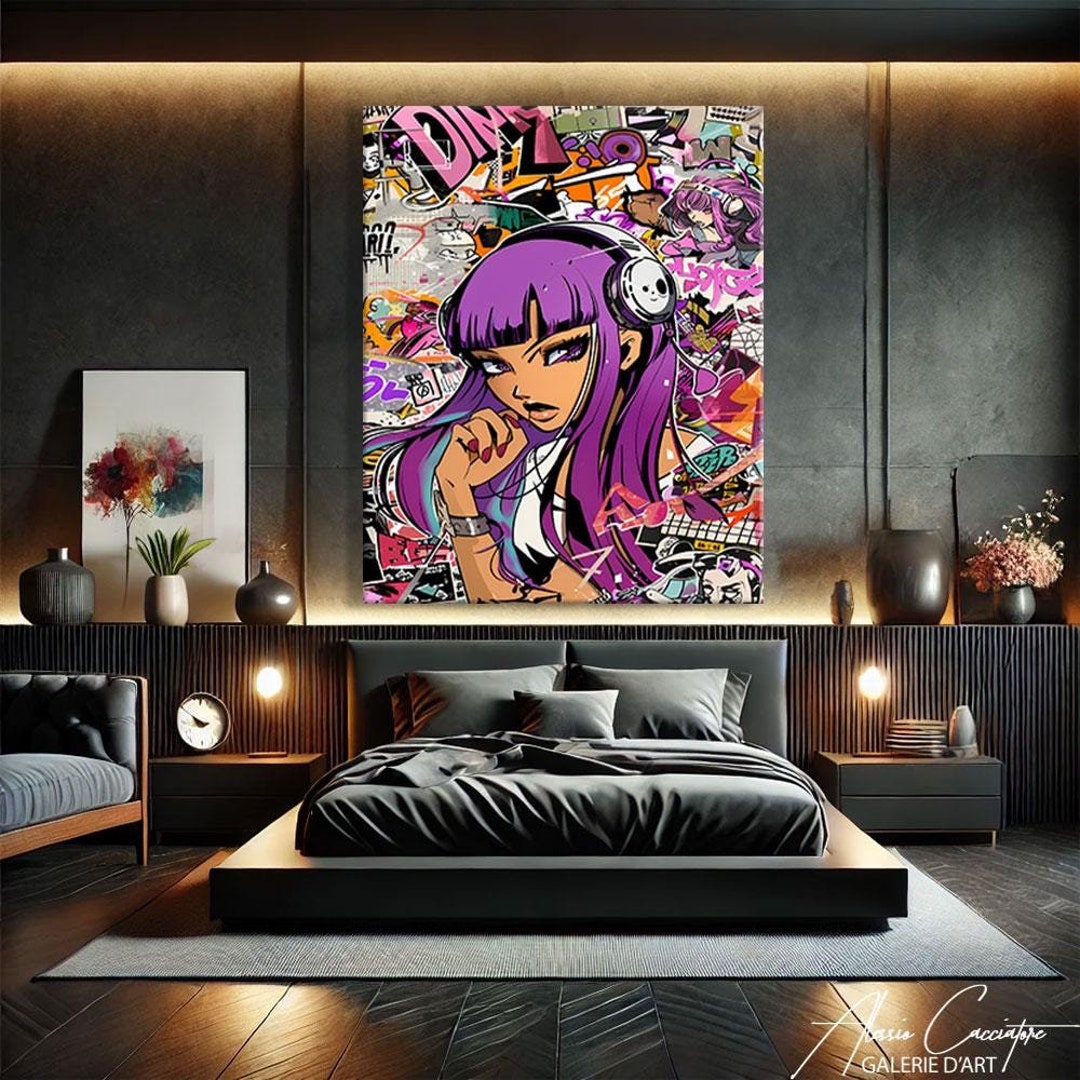 Anime Wall Art Prints, Pop Culture Art Print, Graffiti Prints, Urban ...