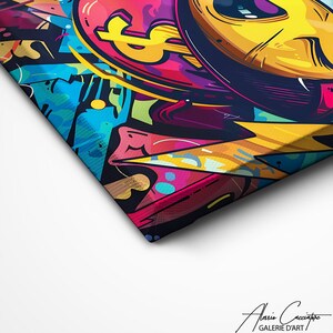 Smiley Face Art Print, Colorful Pop Art Prints, Hypebeast Decor Wall ...