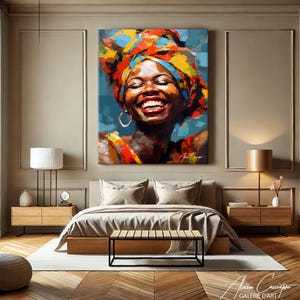 African Wall Art Prints, African Woman Painting Art, African American Art Prints, Anniversary ...