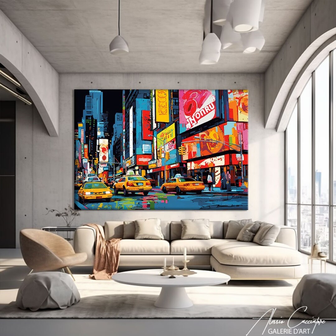New York Pop Art Painting Original Colorful Graffiti Art - Etsy