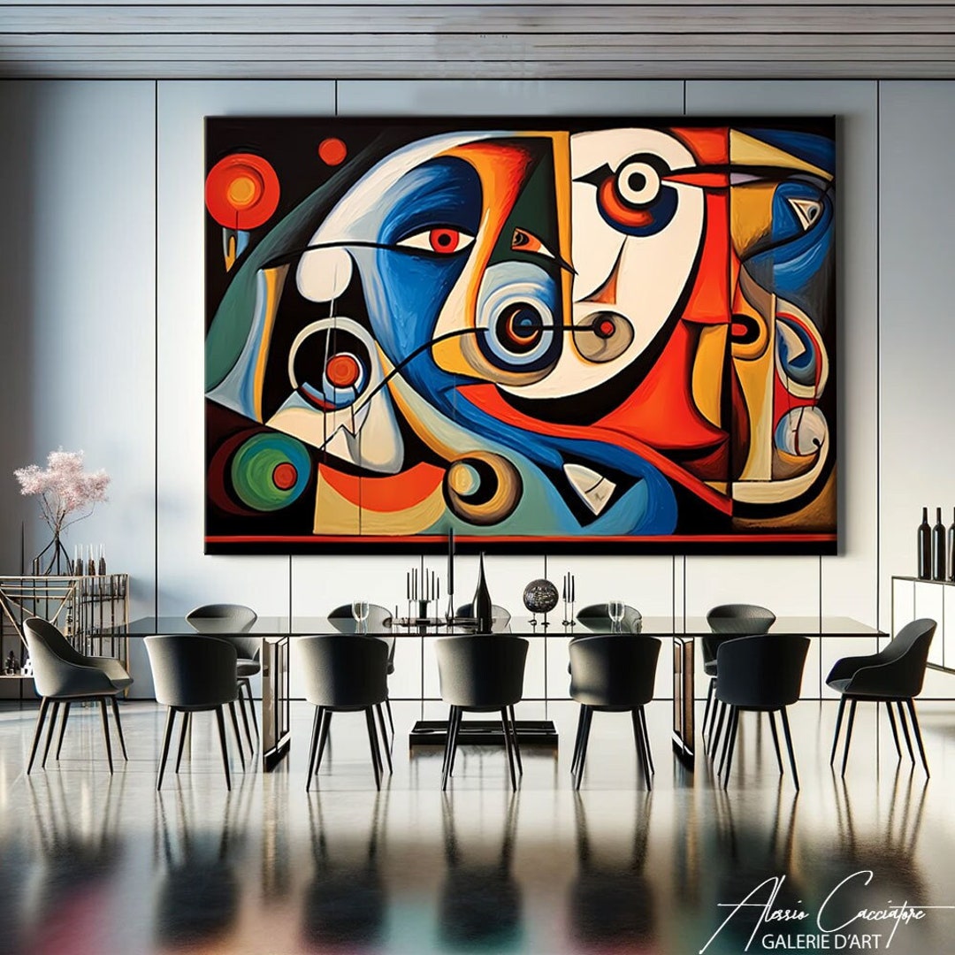 Modern Canvas Decor Art, Abstract Art Prints Colorful Canvas Wall Art ...