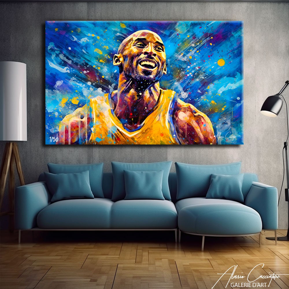 Kobe Bryant Canvas Print Pop Art Print Wall Art Mamba - Etsy